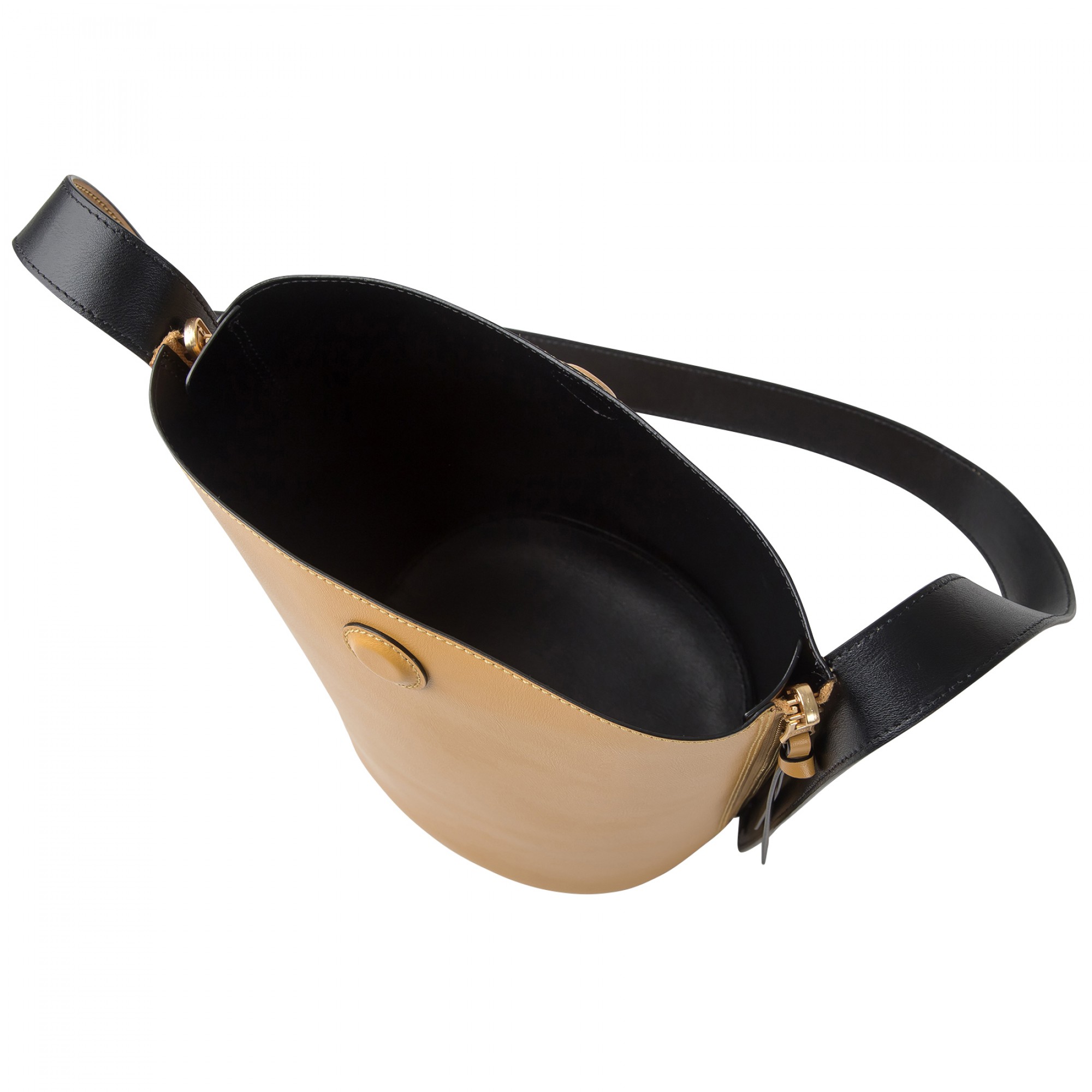BIKER STARLET Reversible Bucket Bag Mustard/Black